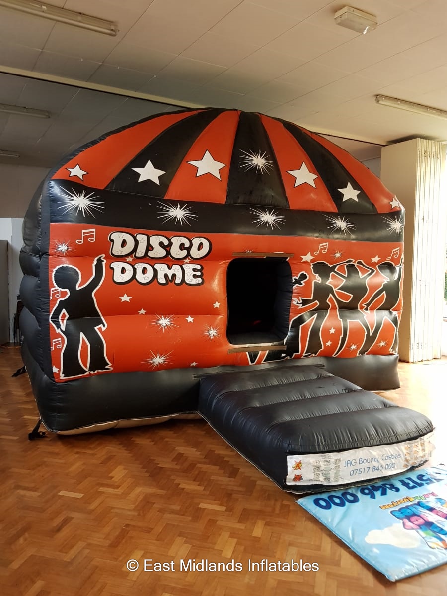 Disco Dome hire Derby. Lights and music inside.