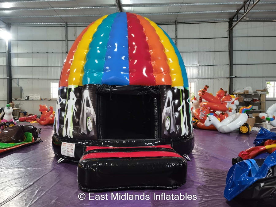 Disco Dome hire Derby. Lights and music inside.