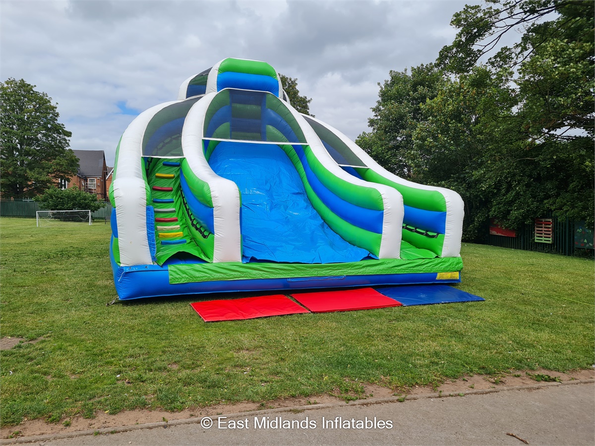 Inflatable slide hire Derby. Suitable for all ages.